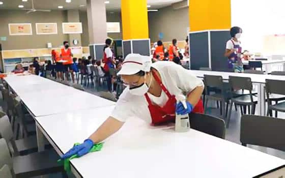 Curso en línea de Limpieza de Comedores Escolares